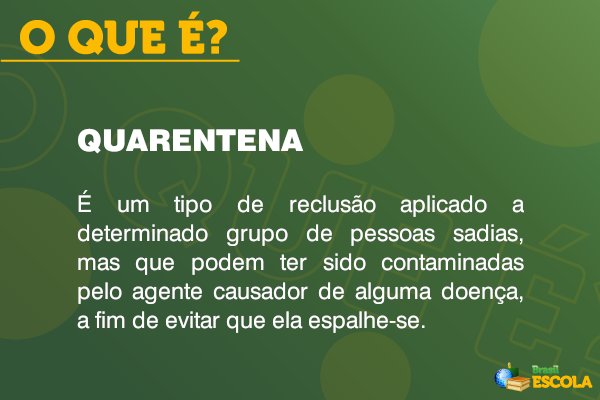 O que é quarentena? - Brasil Escola